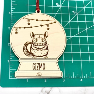 Chinchilla Ornament, Chinchilla Christmas Ornament, Chinchilla Decor ...