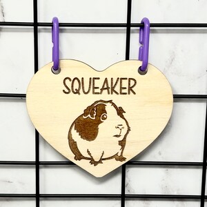 Guinea Pig Name Sign, Guinea Pig Name Tag, Guinea Pig Cage Sign, Guinea ...