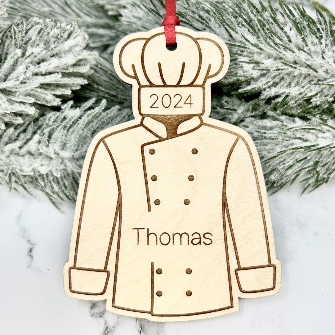 Chef Ornament, Gift for Chef, Chef Gifts, Chef Christmas Ornament, Chef ...