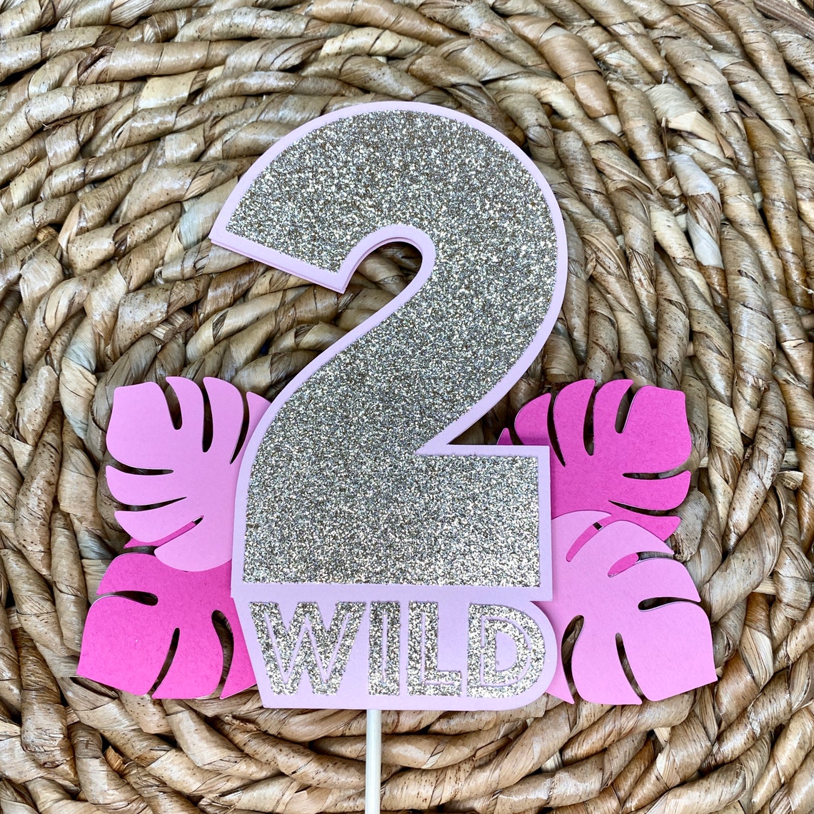 Two Wild Cake Topper, Jungle Cake Topper, Safari Cake Topper, Two Wild ...