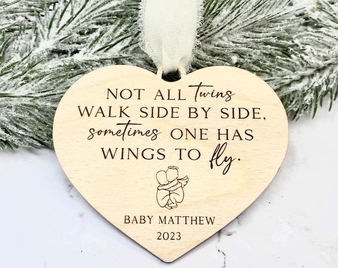 Twins Miscarriage Gift Twins Stillborn Keepsake Angel Babies Memorial ...