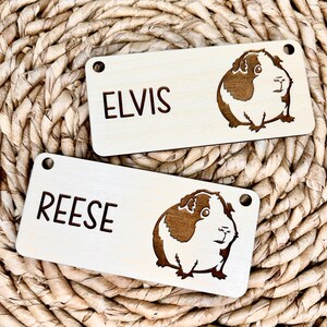 Guinea Pig Name Sign, Guinea Pig Name Tag, Guinea Pig Cage Sign, Guinea ...