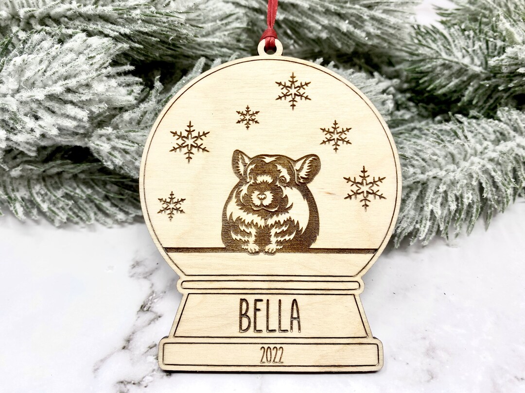 Chinchilla Ornament, Chinchilla Christmas Ornament, Chinchilla Decor ...