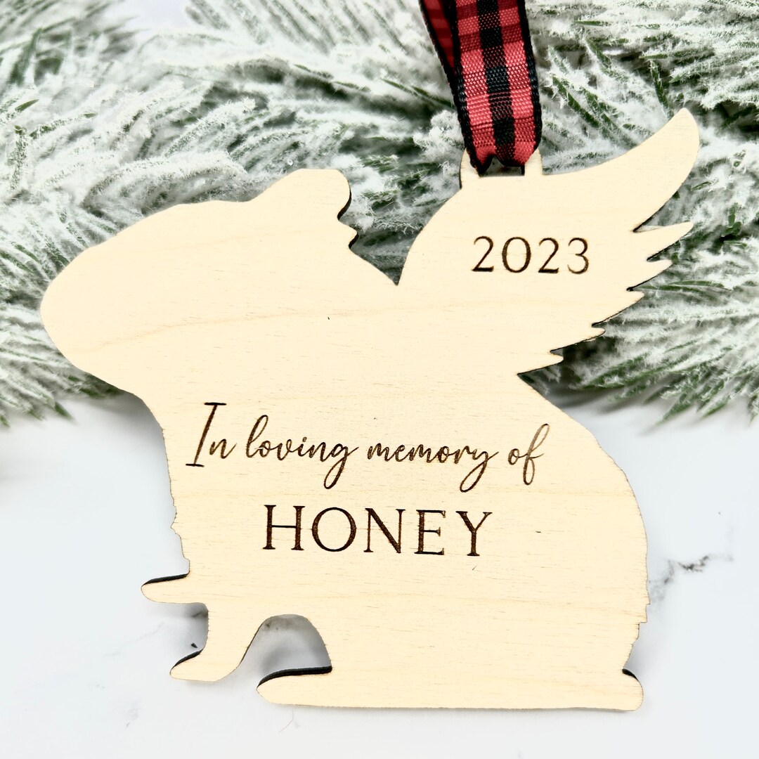 Hamster Memorial Ornament, Hamster Ornament, Hamster Decor, Hamster ...