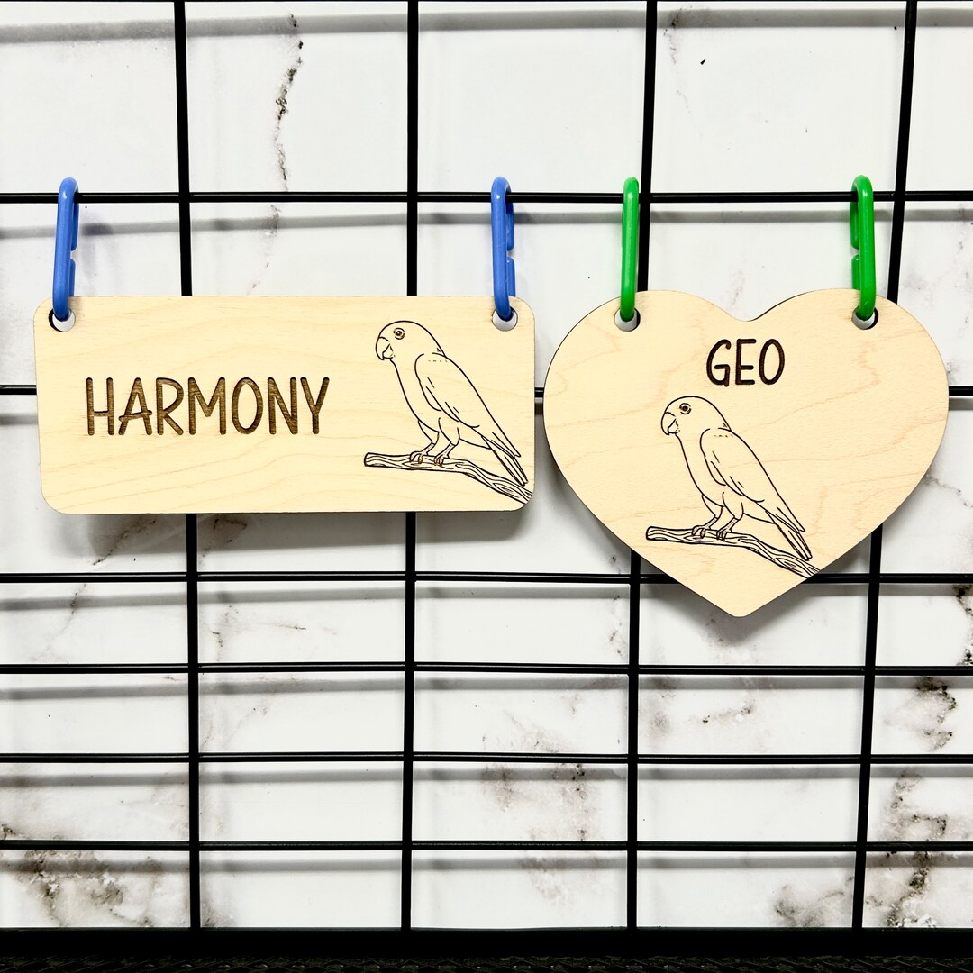 Parrotlet Name Sign, Parrotlet Name Tag, Parrotlet Cage Sign, Parrotlet ...