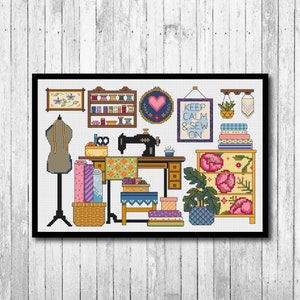 Sewing Machine II Counted Cross Stitch/ PDF File/instant Download ...