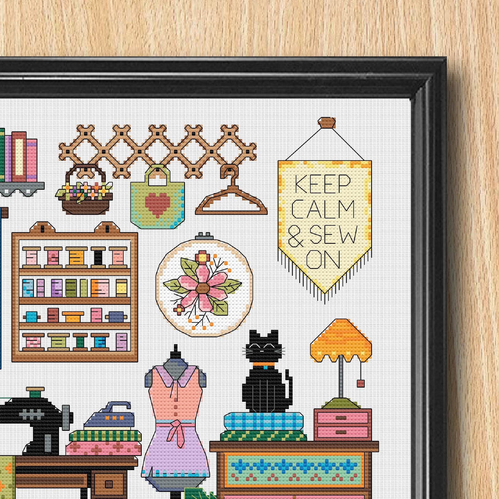 Sewing Room Cross Stitch Pattern Sewing Machine Cross Stitch Pattern ...
