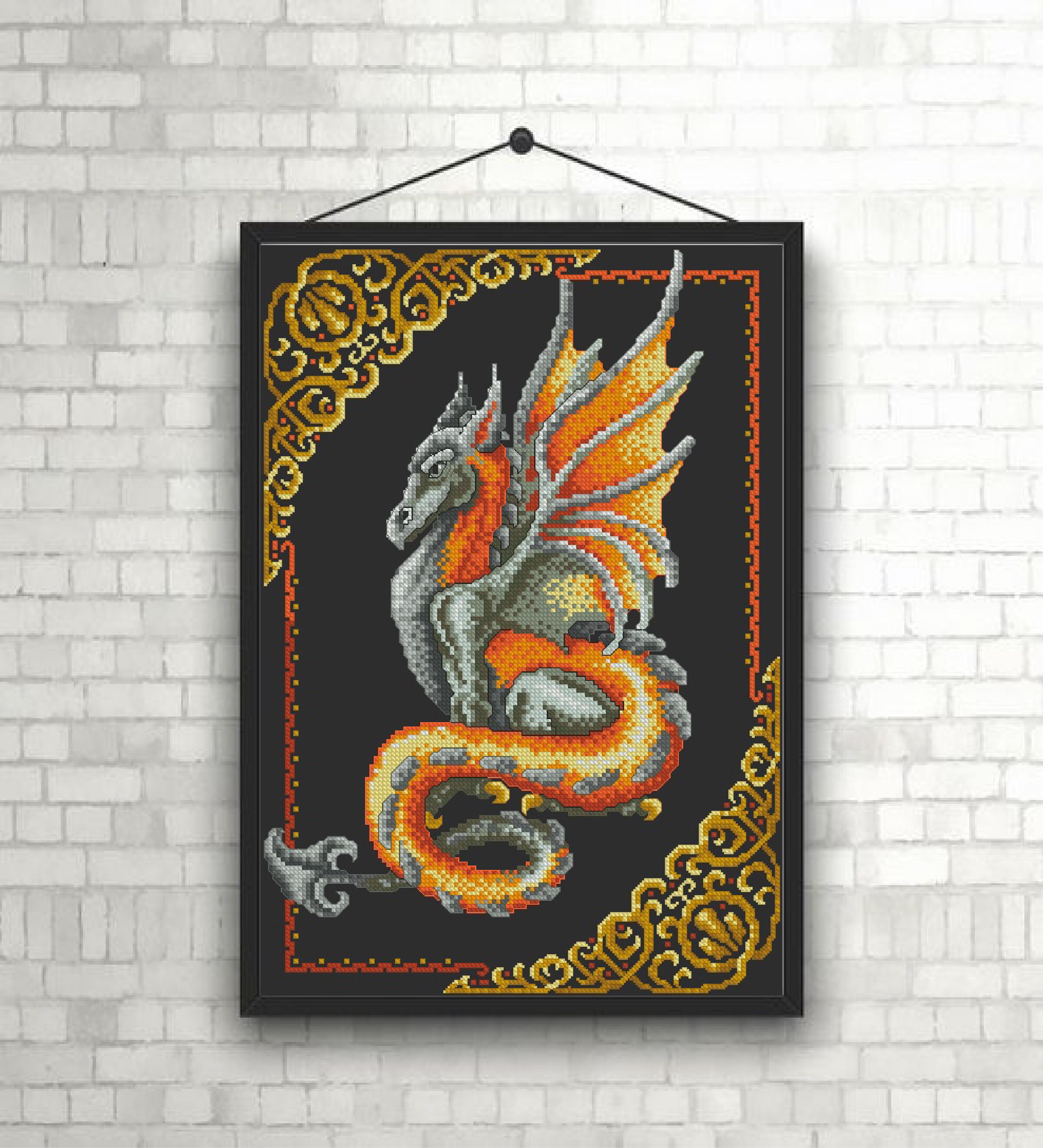 Dragon Cross Stitch Pattern X Stitch PDF Pattern - Etsy