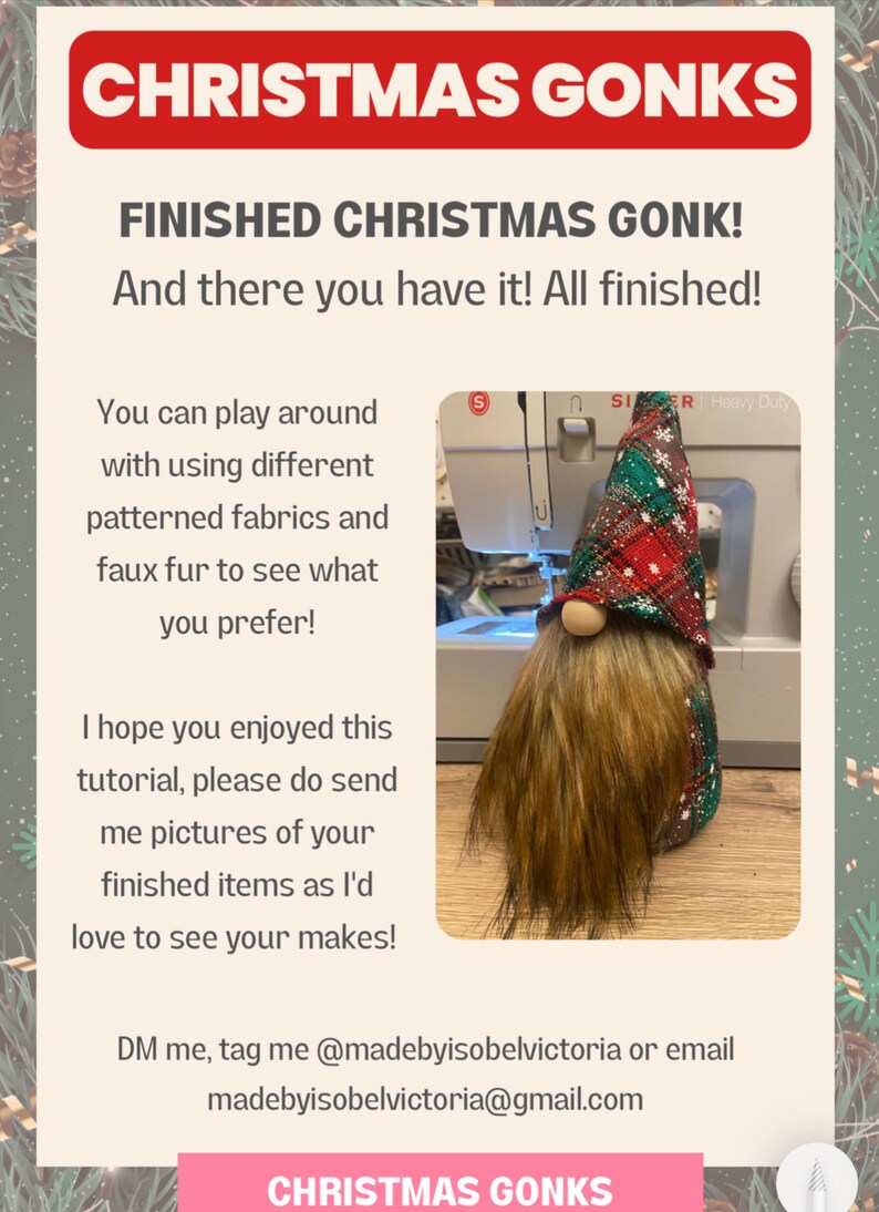 Christmas Gonk Digital Sewing Pattern Download - Etsy