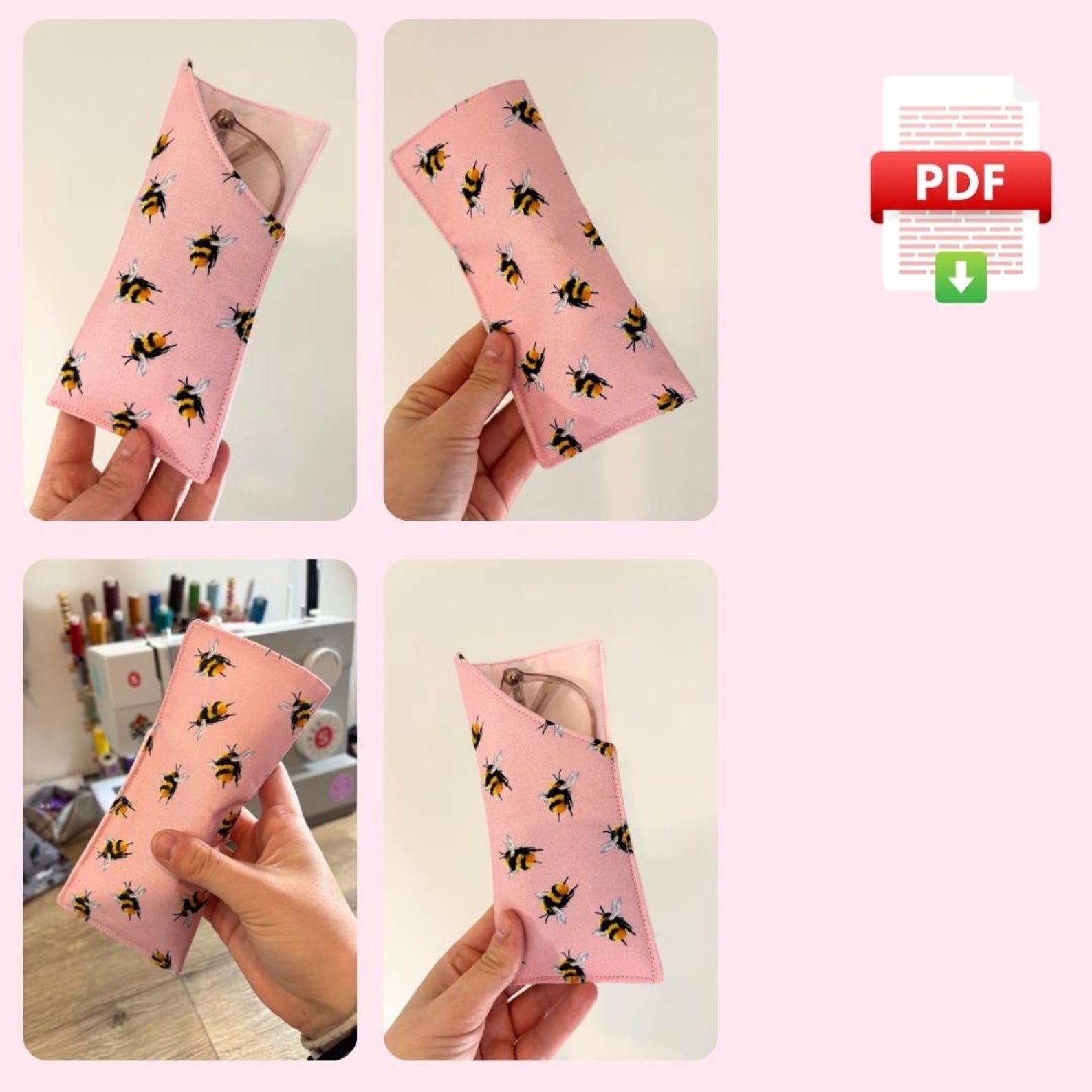 Glasses Case Sewing Pattern: Beginner-friendly PDF Guide - Etsy