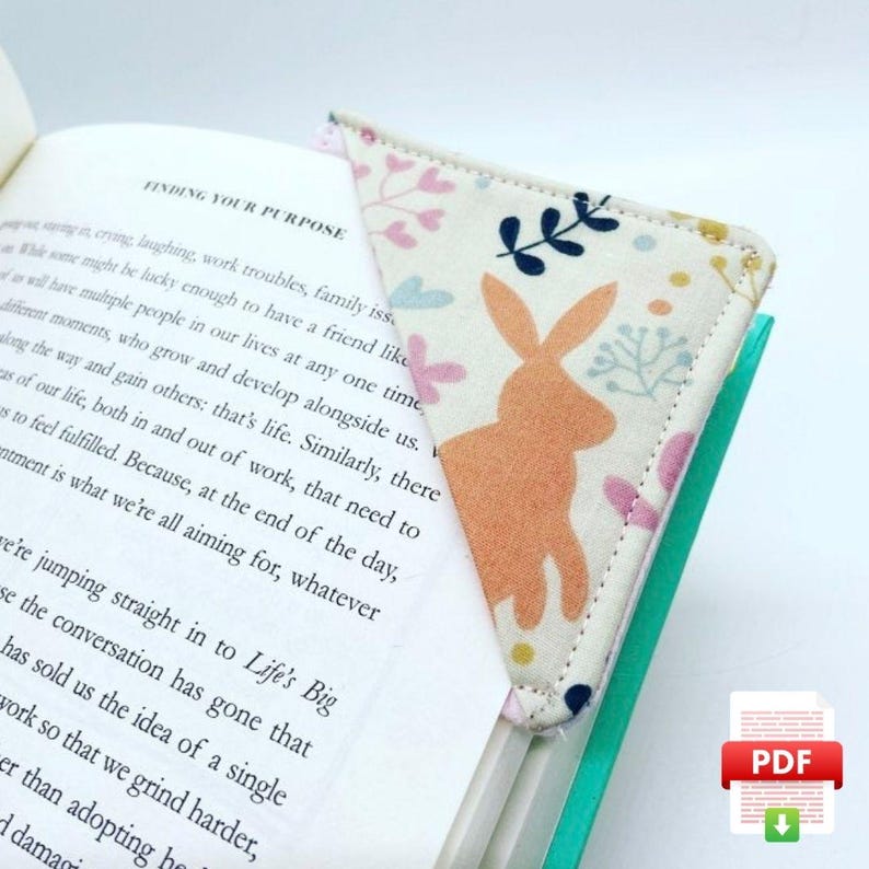 Fabric Corner Bookmark Sewing Guide: Beginner-friendly Tutorial (PDF ...