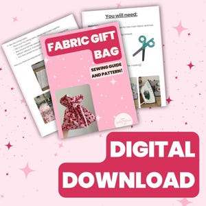 Reusable Fabric Gift Bag Sewing Pattern: Easy Drawstring (PDF Guide) - Etsy