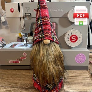 Christmas Gonk Sewing Pattern: Beginner-friendly Gnome (digital ...