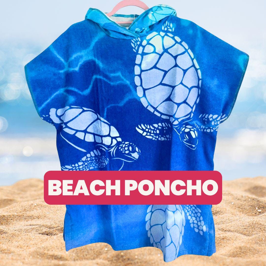DIY Beach Poncho Sewing Guide - Learn to Make Your Own Hooded Changing ...