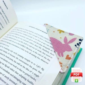 Fabric Corner Bookmark Sewing Guide: Beginner-friendly Tutorial (PDF ...