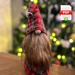 Christmas Gonk Sewing Pattern: Beginner-friendly Gnome (digital ...