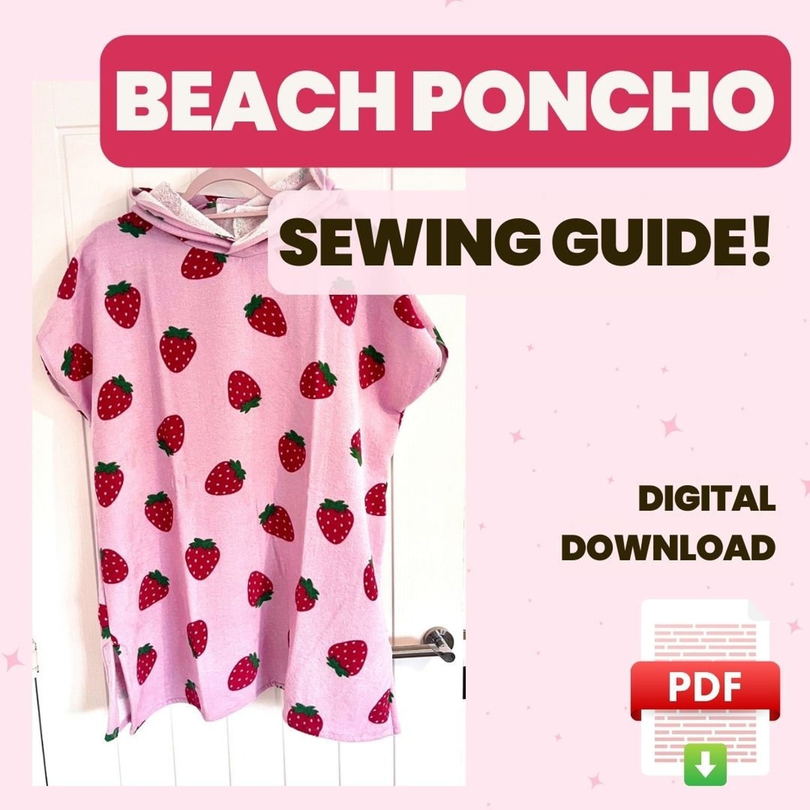 DIY Beach Poncho Sewing Guide Learn to Make Your Own Hooded Changing ...