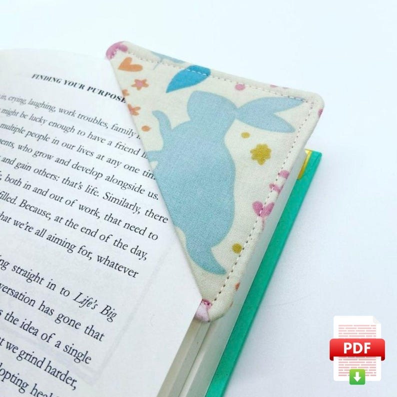 Fabric Corner Bookmark Sewing Guide: Beginner-friendly Tutorial (PDF ...