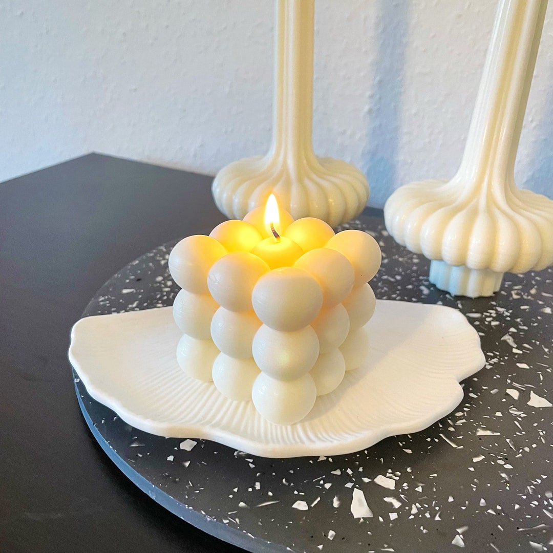 Handcrafted Bubble Candle, Bubble Design Candle, Environmentally ...