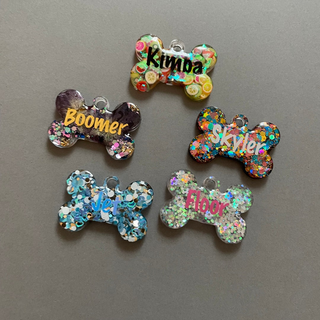 Personalized Custom Dog Tag, Design Your OWN Custom Pet Tag, Resin Dog ...