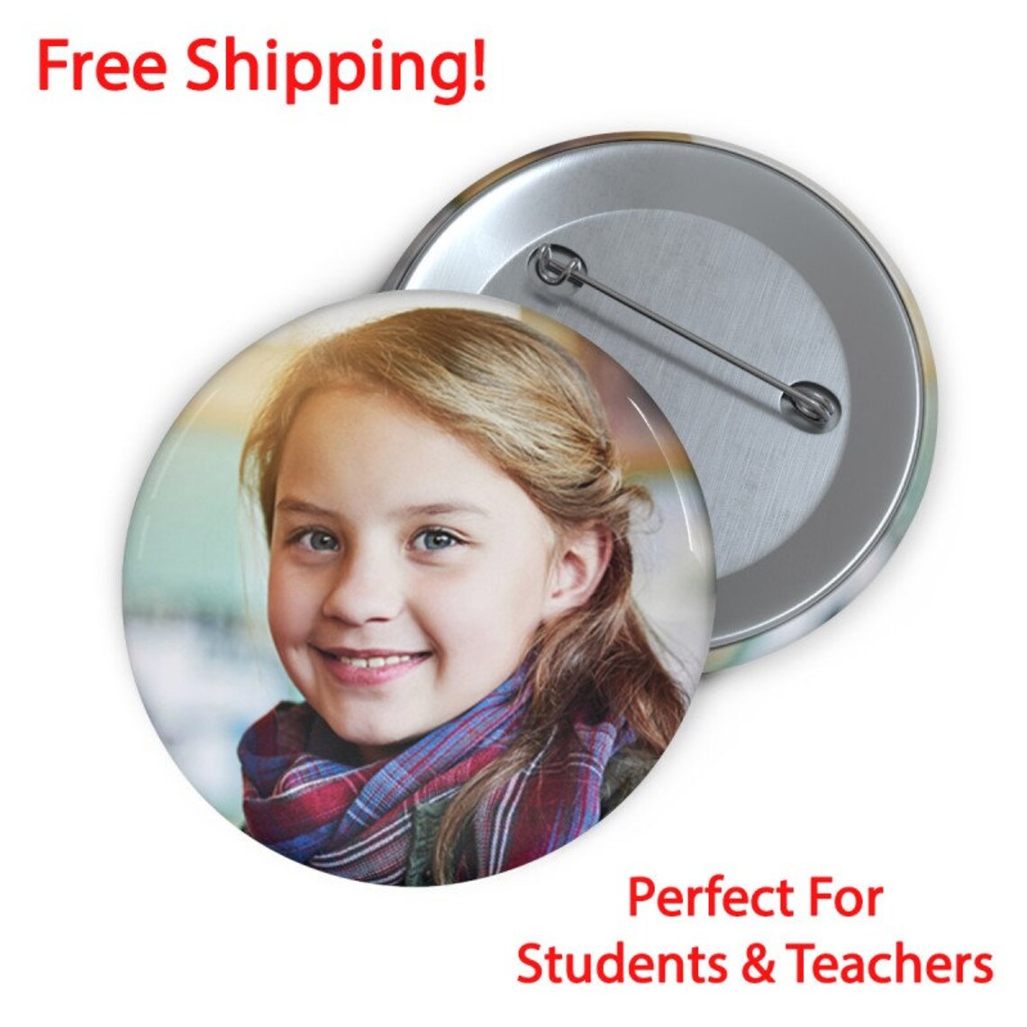 Custom Face Cutout Buttons, Sport Photo Button, Pet Memorial Photo ...