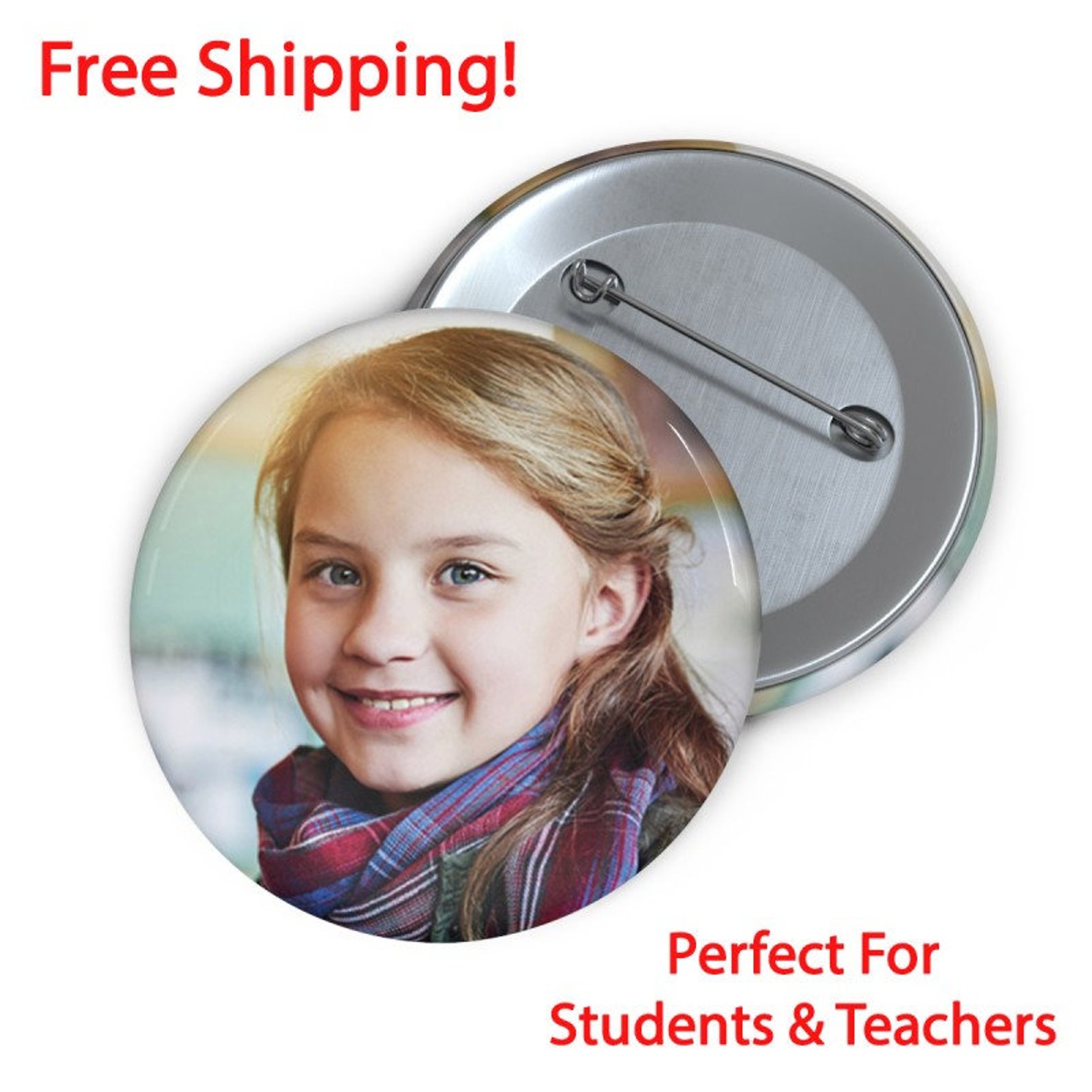 Custom Face Cutout Buttons, Sport Photo Button, Pet Memorial Photo ...