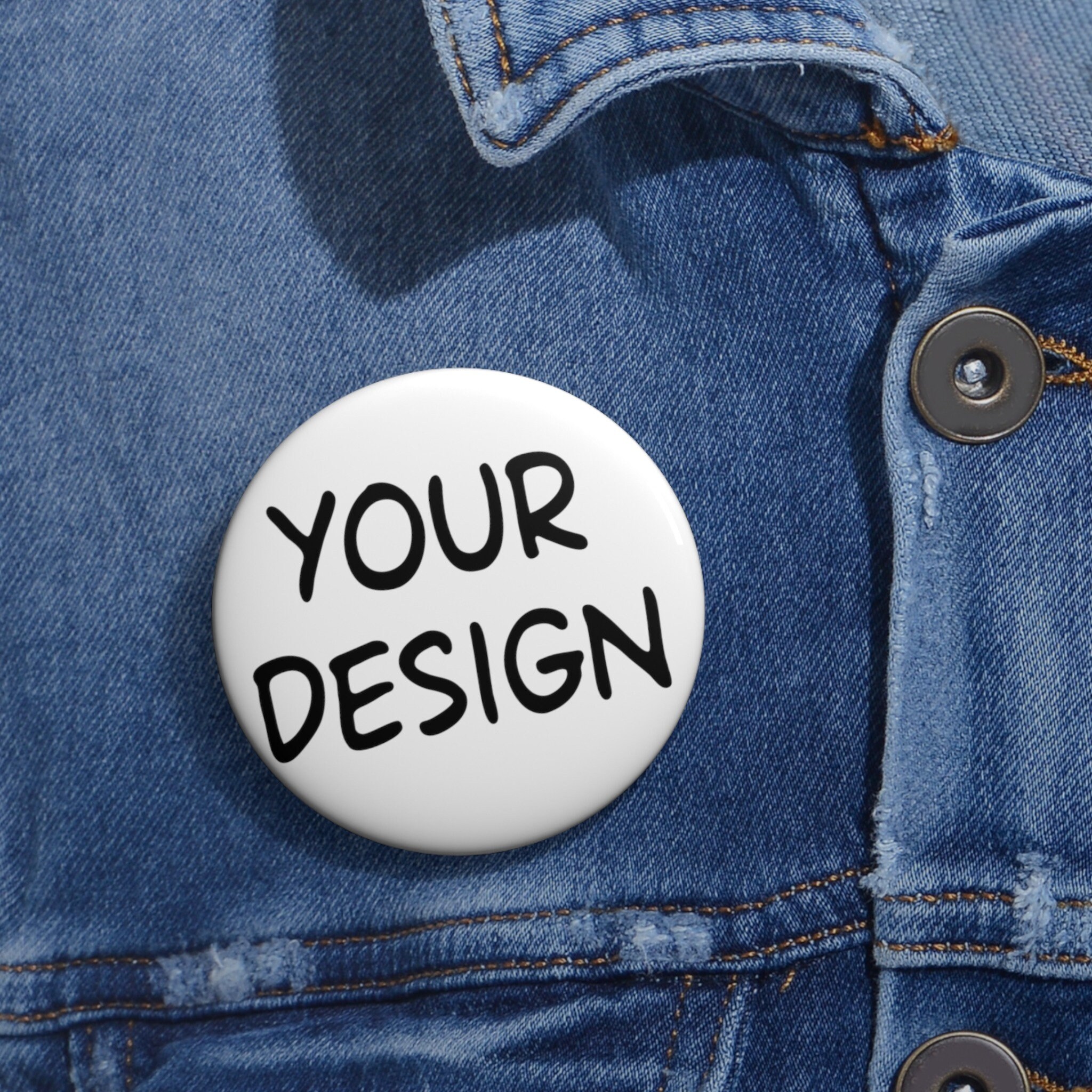Design Your Own Button Badge Pin, Custom Button Pin, Pinback Button ...