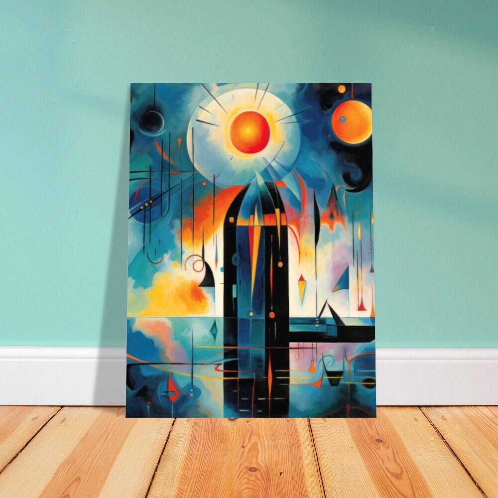 Wassily Kandinsky Inspired Abstract Art Poster Absurdist Abstract Art ...