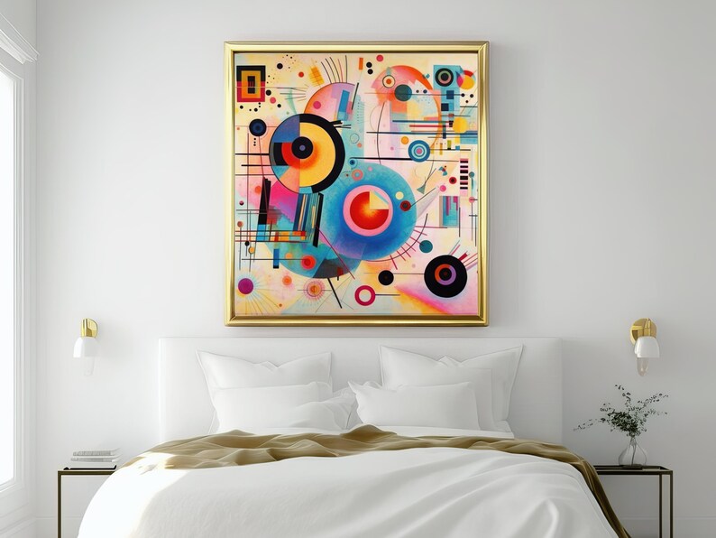 Wassily Kandinsky Inspired Abstract Art Poster Absurdist - Etsy
