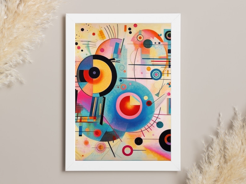 Wassily Kandinsky Inspired Abstract Art Poster Absurdist - Etsy