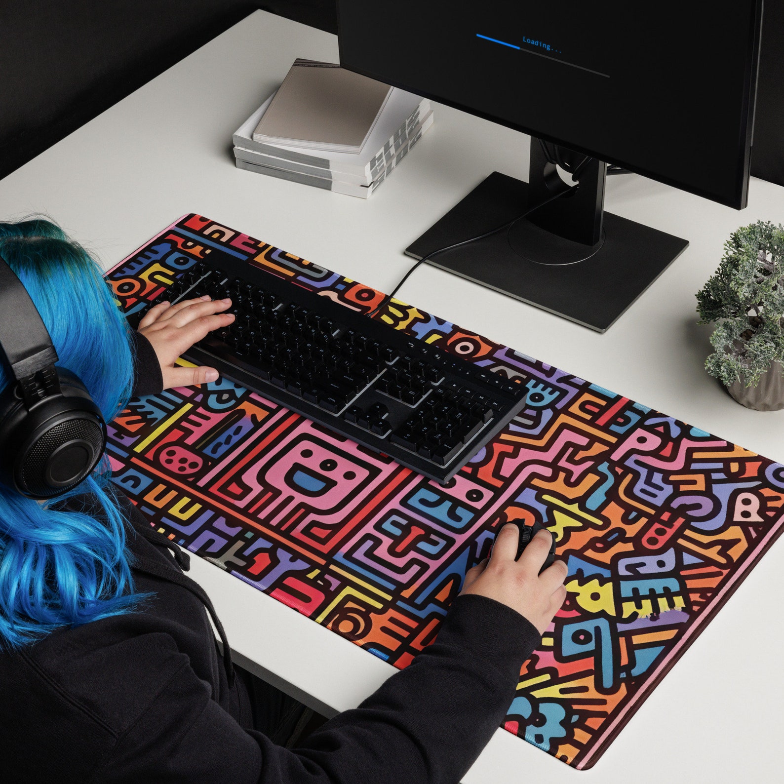 Keith Haring Pop Art Gaming Mouse Pad Graffiti Doodle Art - Etsy