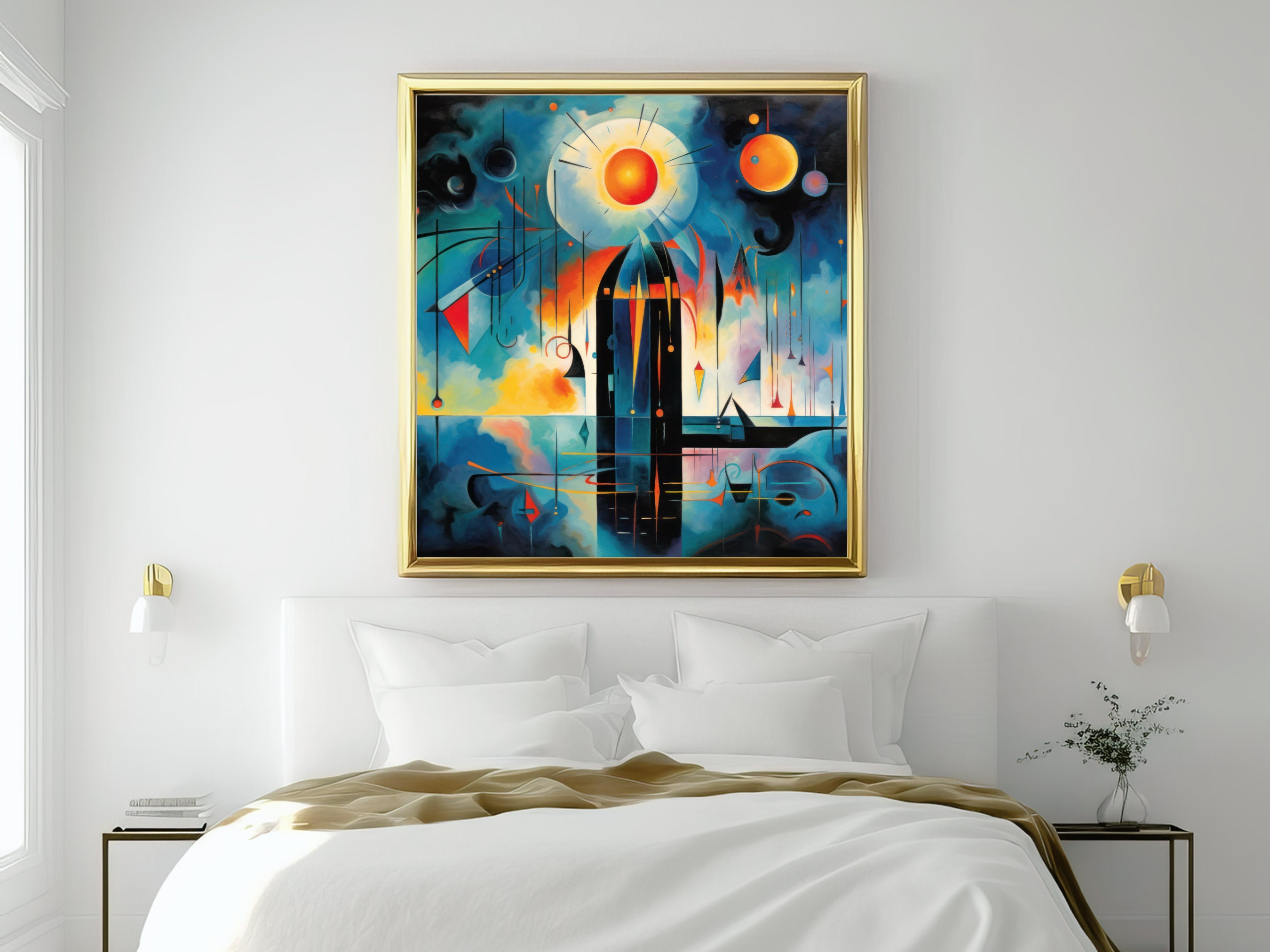 Wassily Kandinsky Inspired Abstract Art Poster Absurdist Abstract Art ...