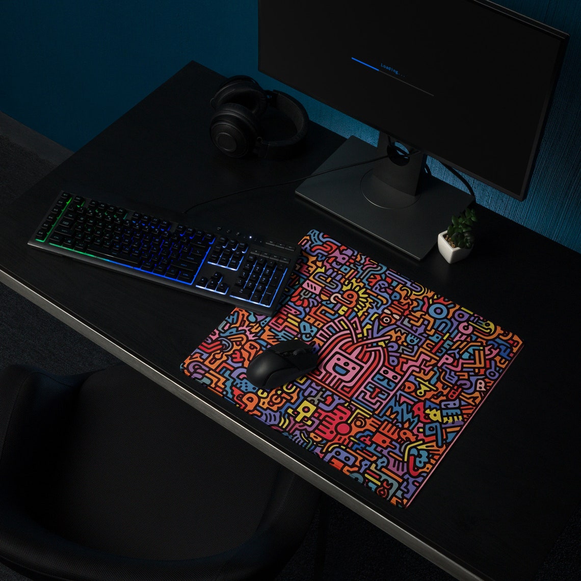 Keith Haring Pop Art Gaming Mouse Pad Graffiti Doodle Art - Etsy