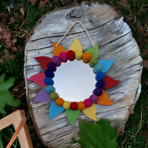 Pom Pom Mirror - Etsy