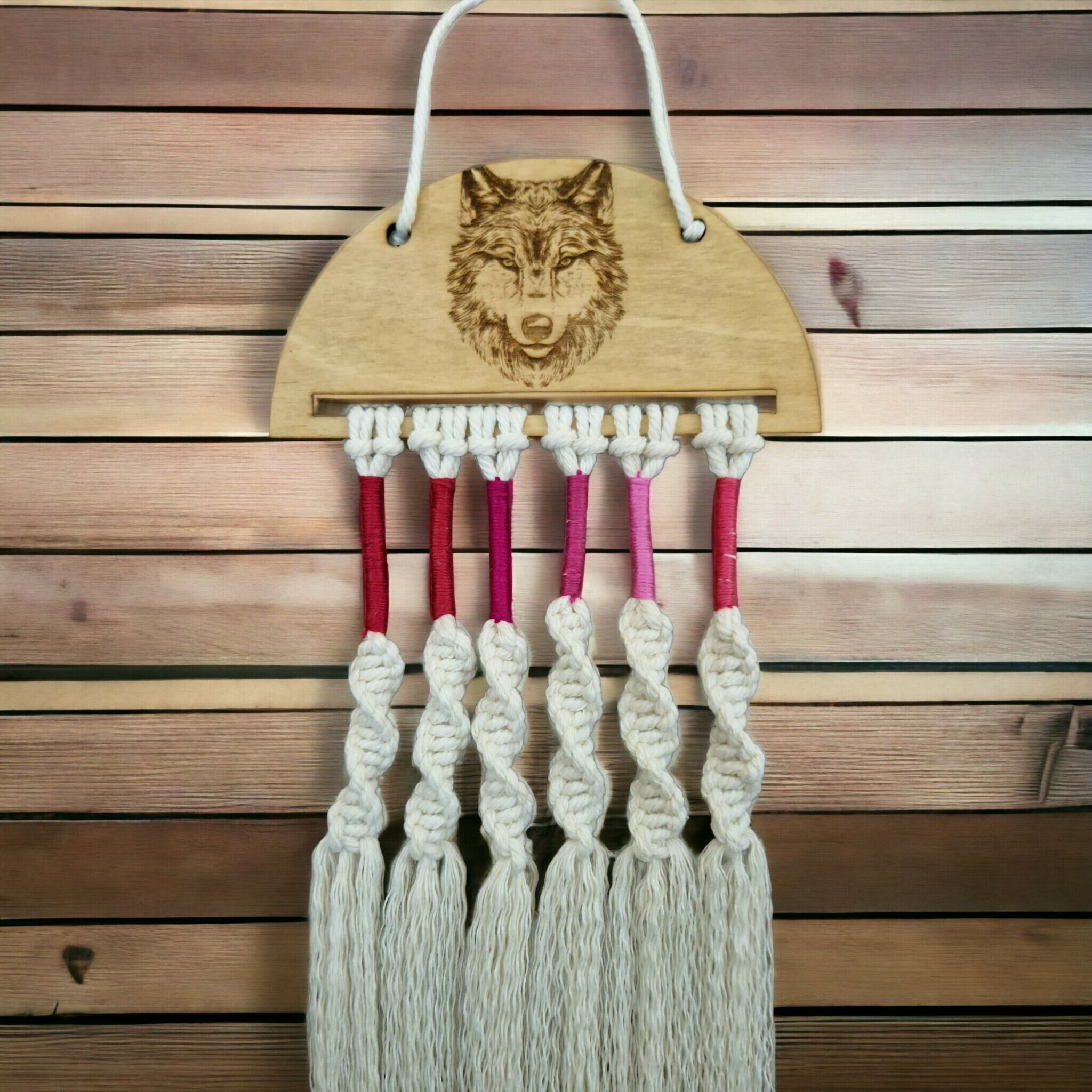 Wolf Macrame Wall Hanging Wolf Wall Art Macrame Wolf - Etsy