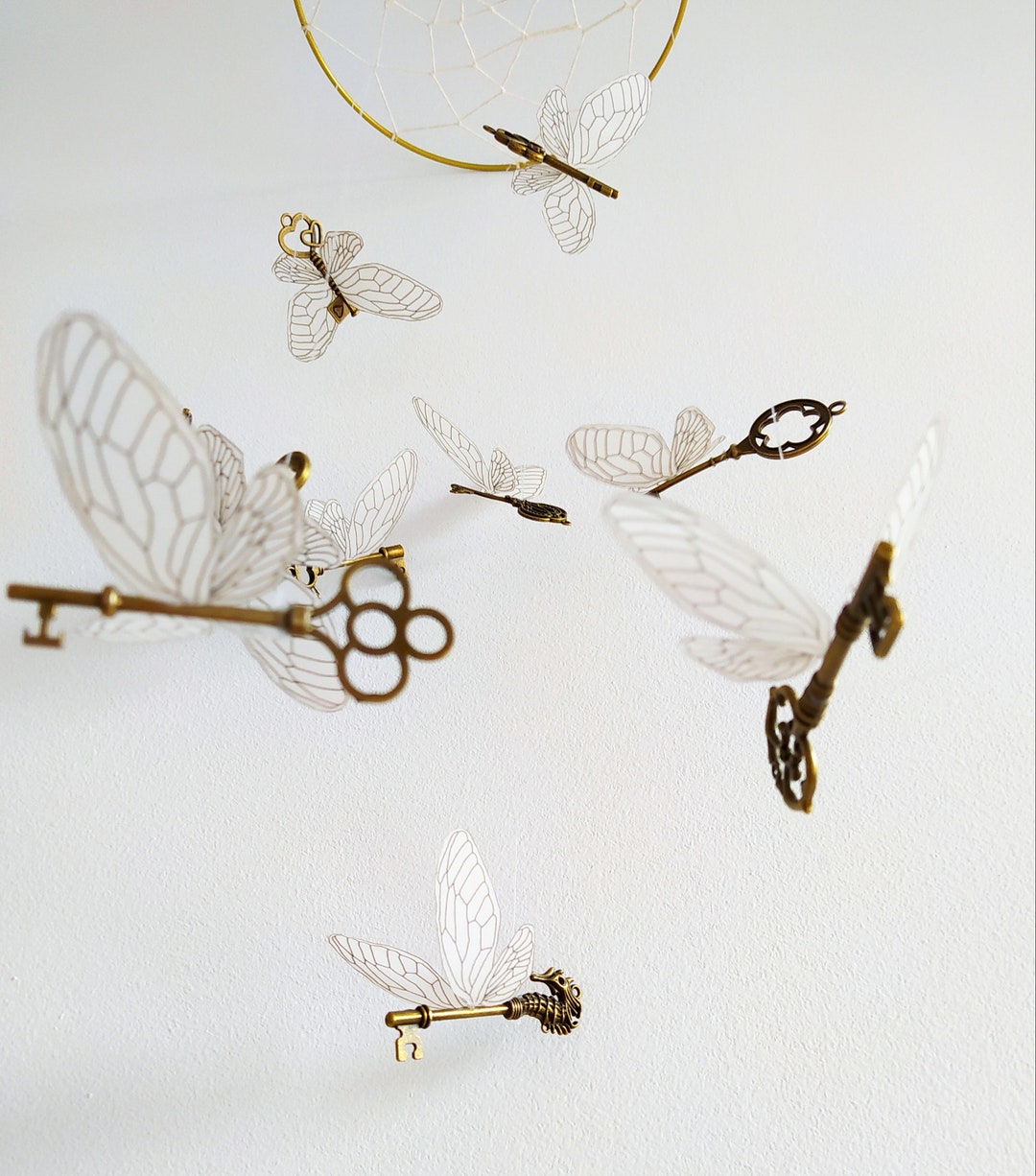 Mobile Flying Keys, Decoration, Baby and Nursery Mobile - Etsy