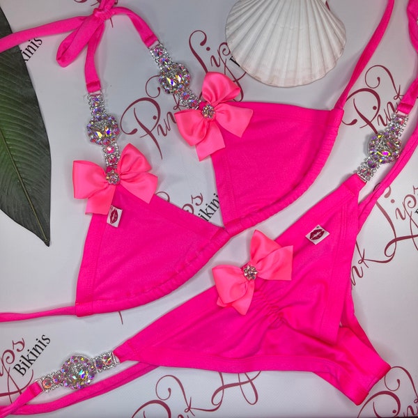 Neon Pink Bikini - Etsy