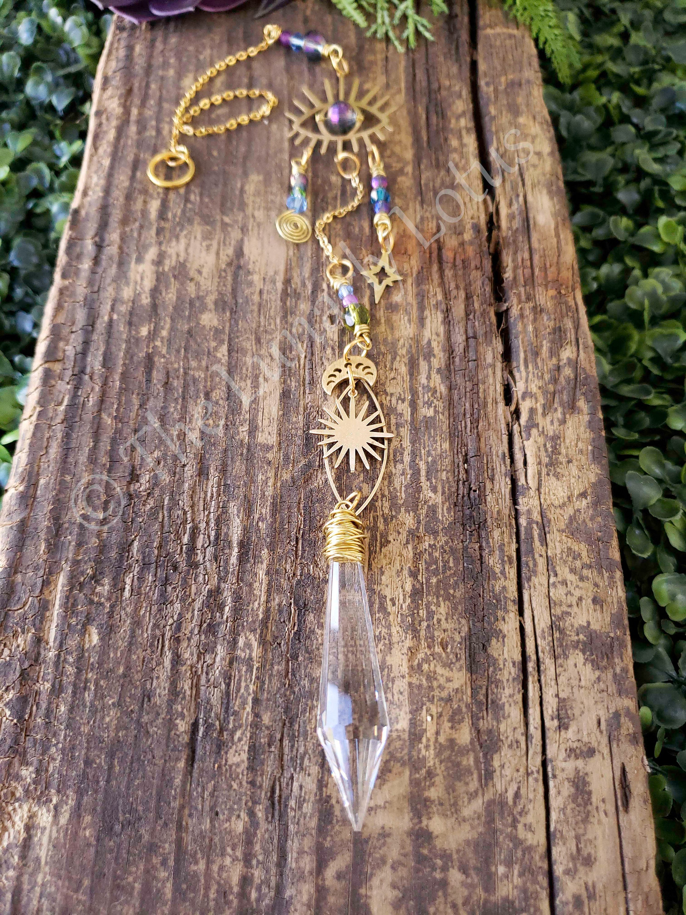 Evil Eye Suncatcher Colorful Suncatcher Moonphase - Etsy