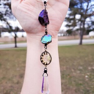 Crystal Car Charm, Witchy Car Charm, Moon Car Charm, Boho Car Charm ...