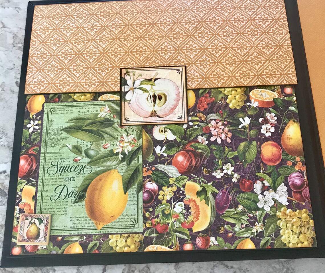 Fruit and Flora 8x8 Mini Album - Etsy