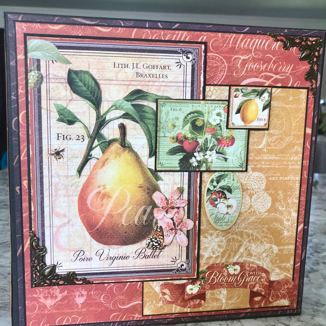 Fruit and Flora 8x8 Mini Album - Etsy