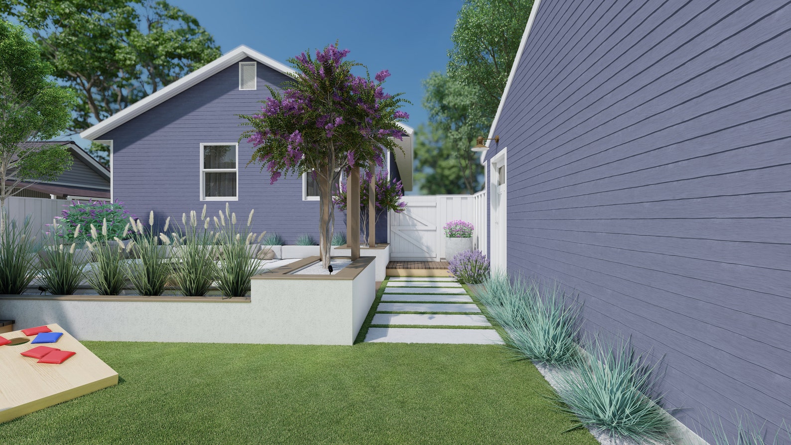 Online Backyard Design Backyard 3D Rendering 3d Rendering - Etsy
