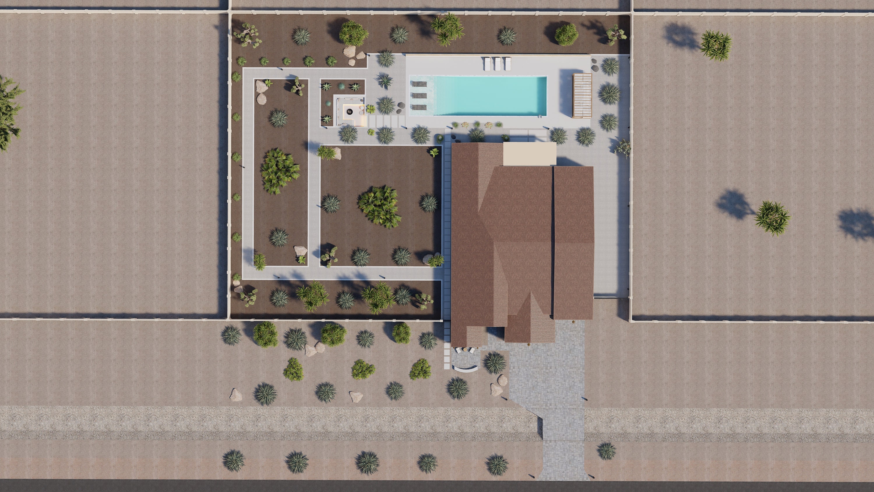 Online Backyard Design Backyard 3D Rendering 3d Rendering | Etsy