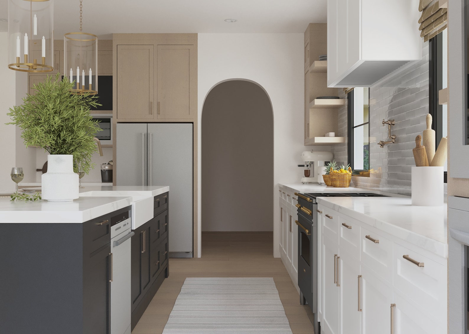 Kitchen Interior Designs, Kitchen 3D Rendering, 3D Architectural ...