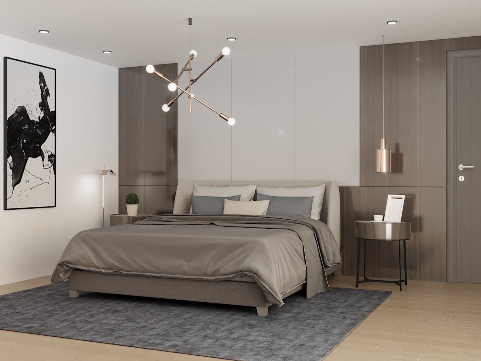 Online Bedroom Design, Custom Interior Design, Bedroom 3d Rendering, 3d ...