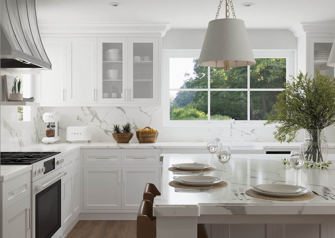 Kitchen Interior Designs, Kitchen 3D Rendering, 3D Architectural ...