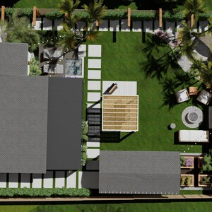 Online Backyard Design, Backyard 3D Rendering, 3d Rendering, Custom ...