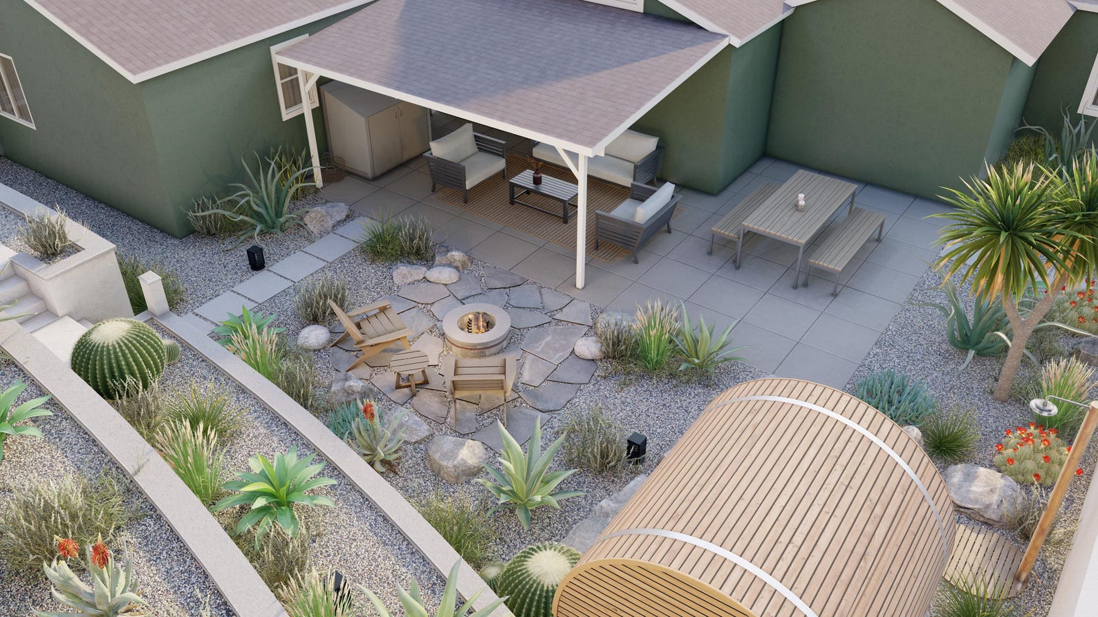 Online Backyard Design, Custom 3D Rendering - Etsy
