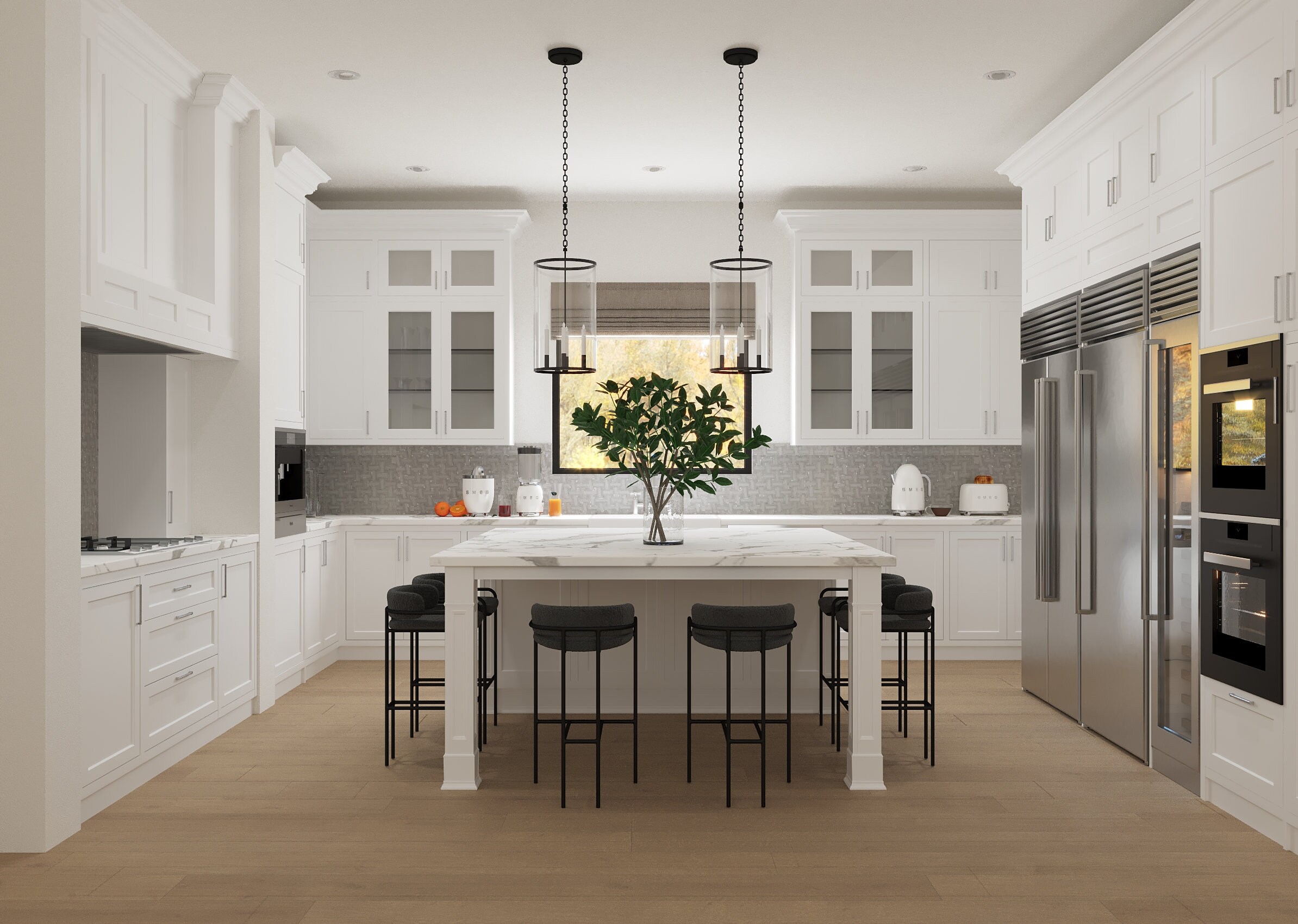 Kitchen Interior Designs Kitchen 3D Rendering 3D | Etsy