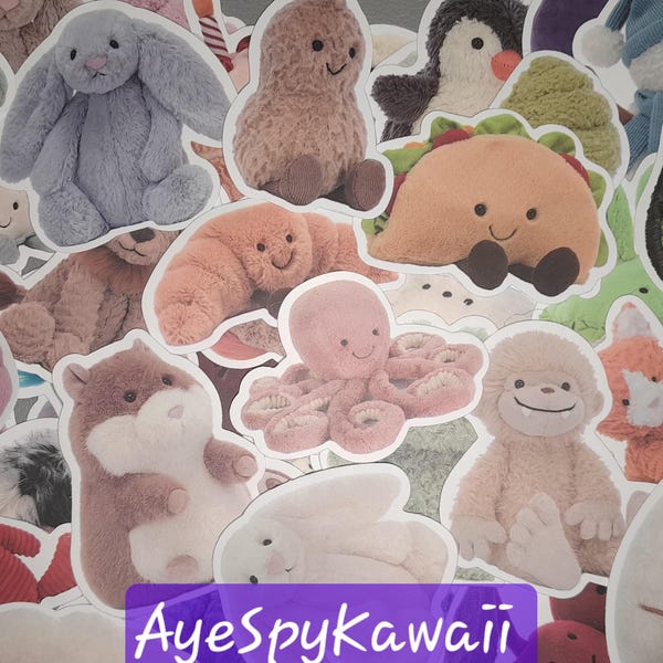 Jellycat Stickers - Etsy UK